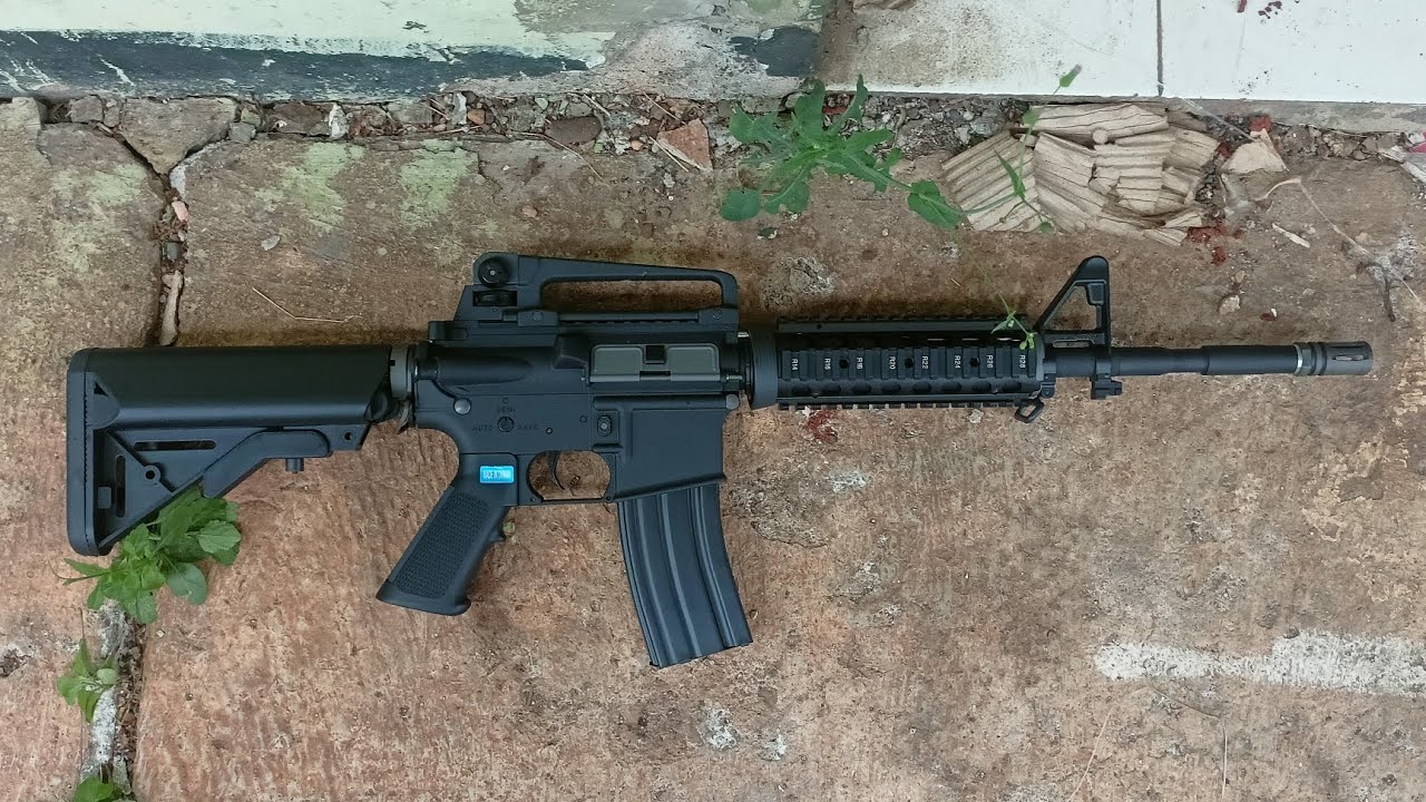 #review #airsoft WE rifle m41a1 black aeg electric - YouTube