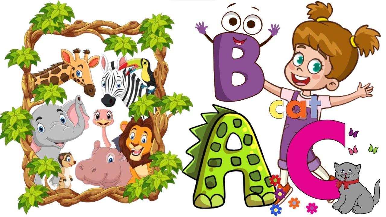 ABC Song | Learn Alphabet with cute Animals & Nursery Rhyme Songs - YouTube