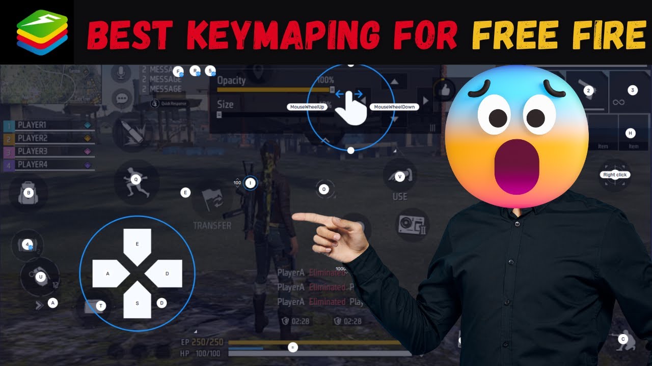 😍ফ্রি ফায়ার গেম এর জন্য সেরা কিমেপিং । Bluestacks 5 best key mapping ...