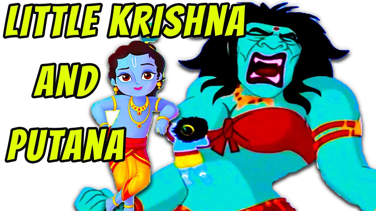 Little Krishna And Putana Story | Putna Witch Killed by Little Krishna ...