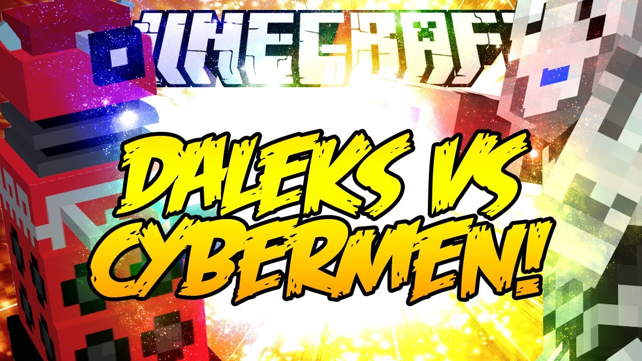 Minecraft Mob Battles ! DALEK Vs CYBERMEN ( Doctor Who Mod ) - YouTube