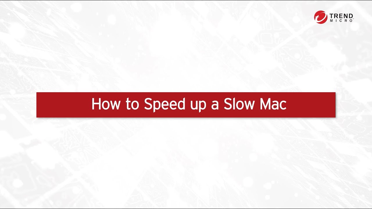 How to Speed up a Slow Mac - YouTube