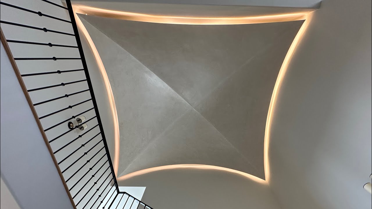 Suspended Groin Vault Ceiling Kit with Light Well - YouTube
