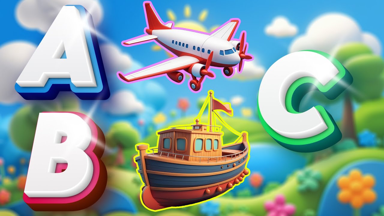 A is for Airplane, ABC Phonics Song- Toddler Learning Video Songs, ABC ...