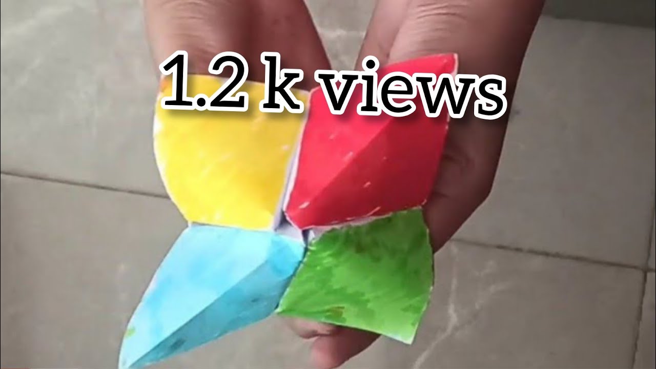 How to make a chip chop ( fortune teller) - YouTube