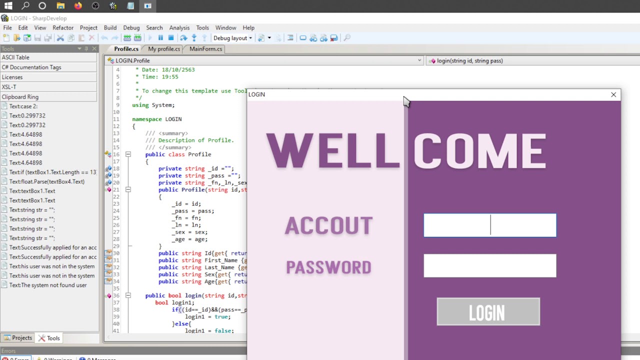 Advanced Computer Program Login_GUI - YouTube