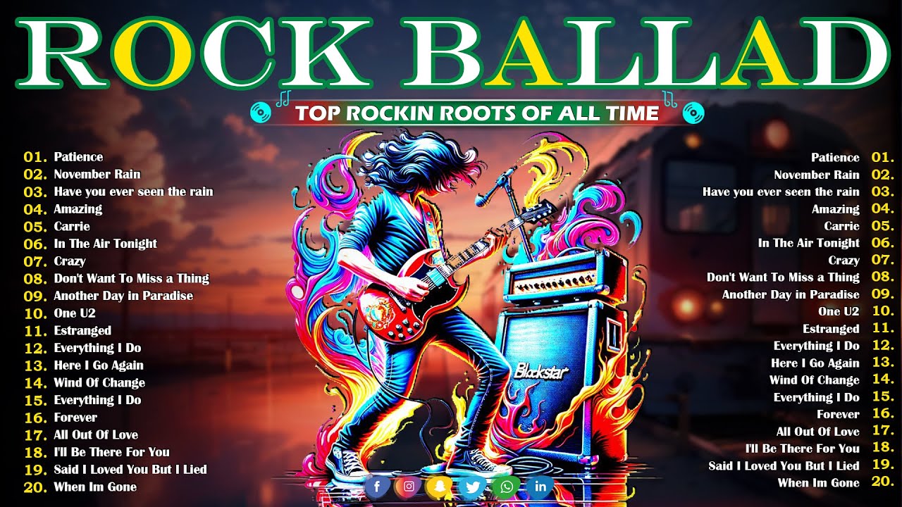 Top 20 Rock Ballads 💥 Best Slow Rock Ballads 80s 90s 💥 Full Album Rock ...