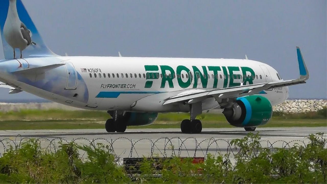 Frontier Miracle the Seagull Livery Departing Montego Bay Sangster Int ...