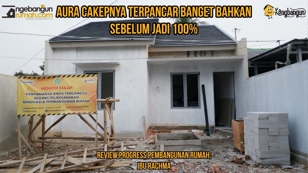Progress Bangun Rumah 200 Jutaan I Baru Finishing Begini Aura Cantiknya Makin Terlihat - YouTube