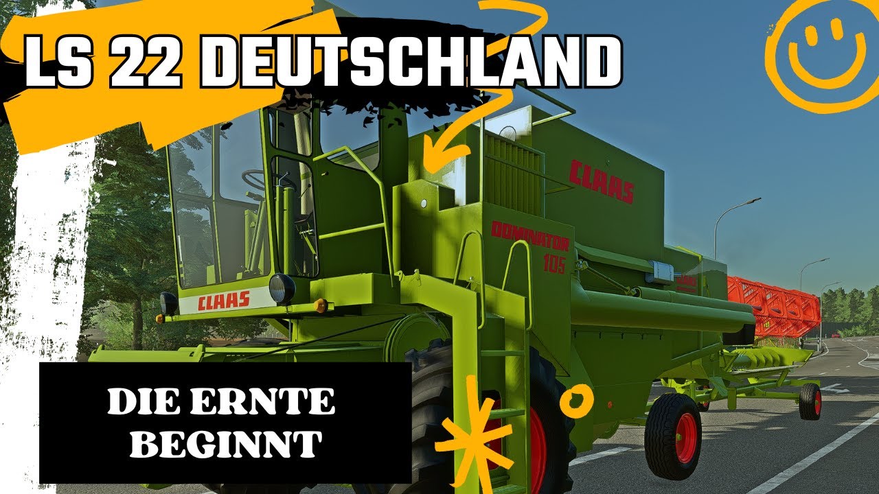 LS 22 Map Deutschland – Die Ernte beginnt - YouTube