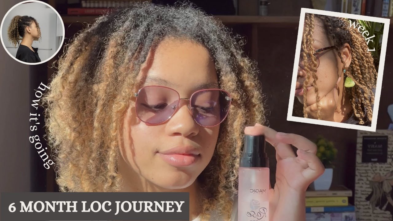 Two-Strand Twist Starter Locs | 6-month visual loc journey (with ...