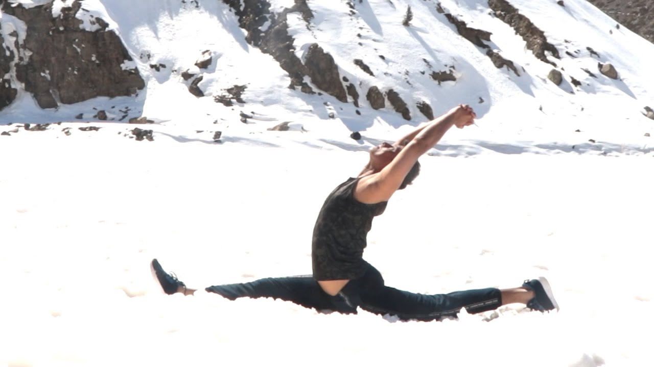 yoga pose like Hanumanasana,Pigeon pose,Chakarasana performed at ...