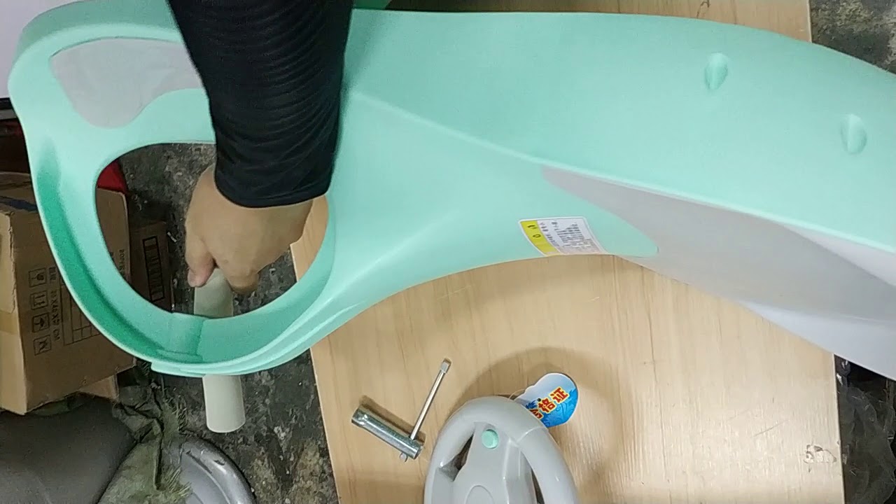 Easyhome.sg Swivel car front wheel / steering wheel installation - YouTube