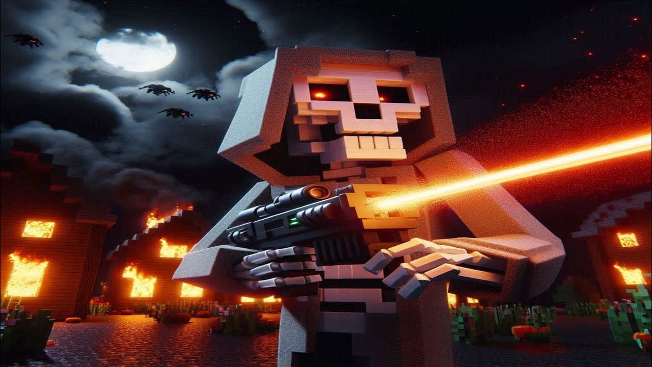 Clan war between the evokers and the skeleton tribe || minecraft ...