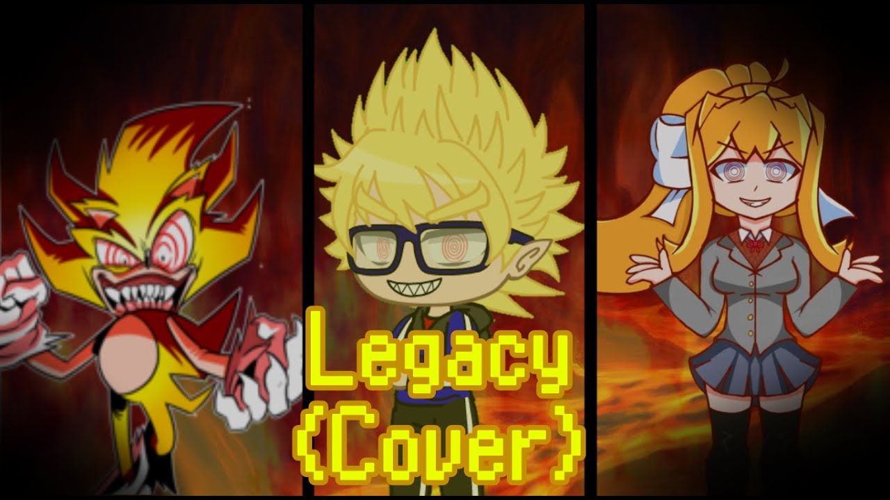 FNF: Legacy (Cover) [But Fleetway Sonic And Lunatic Monika Meets ...
