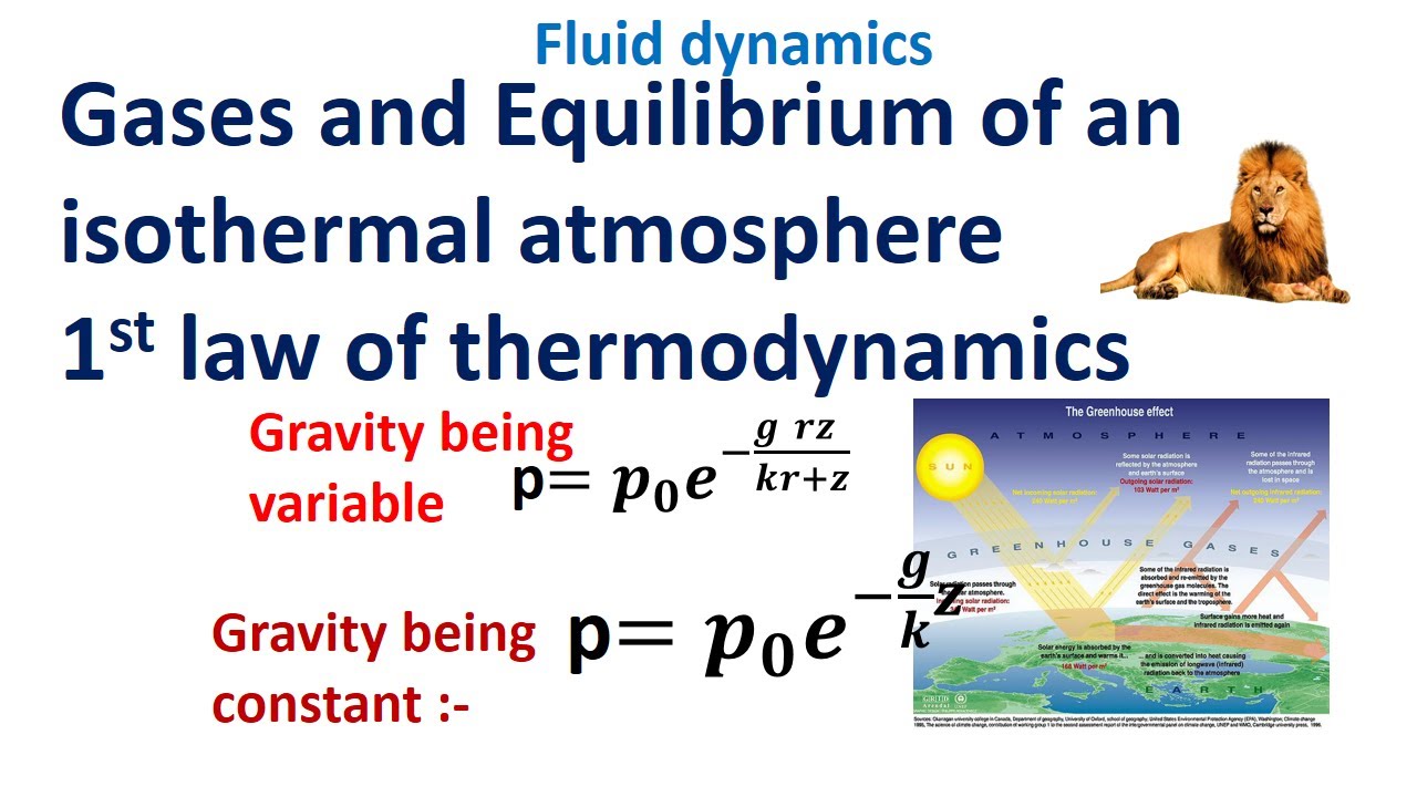 Gases and Equilibrium of an isothermal atmosphere - YouTube