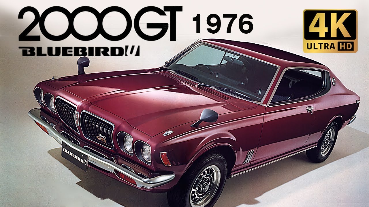 【4K Car Catalog】NISSAN BLUEBIRD U 2000GT 1976 高画質旧車カタログ 日産ブルーバード U ...