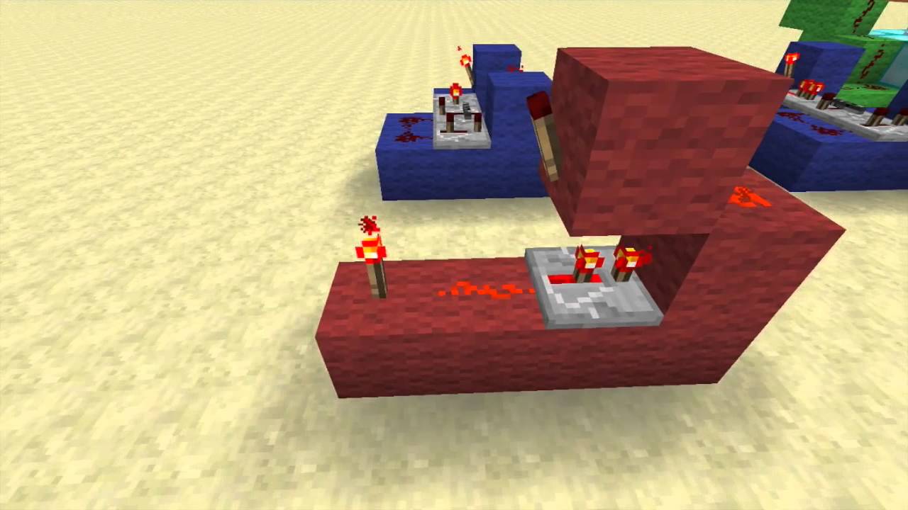 Minecraft Automatic Redstone Trampoline - YouTube