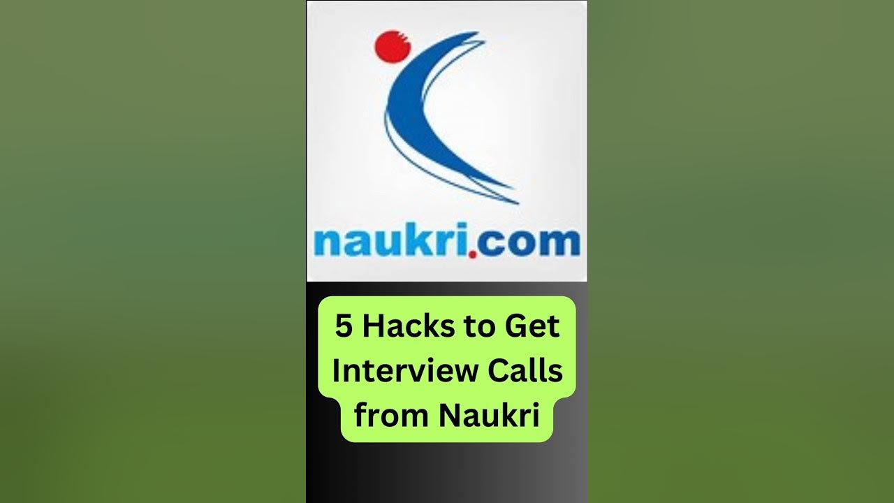 Hacks to get interview calls from naukri.com - YouTube
