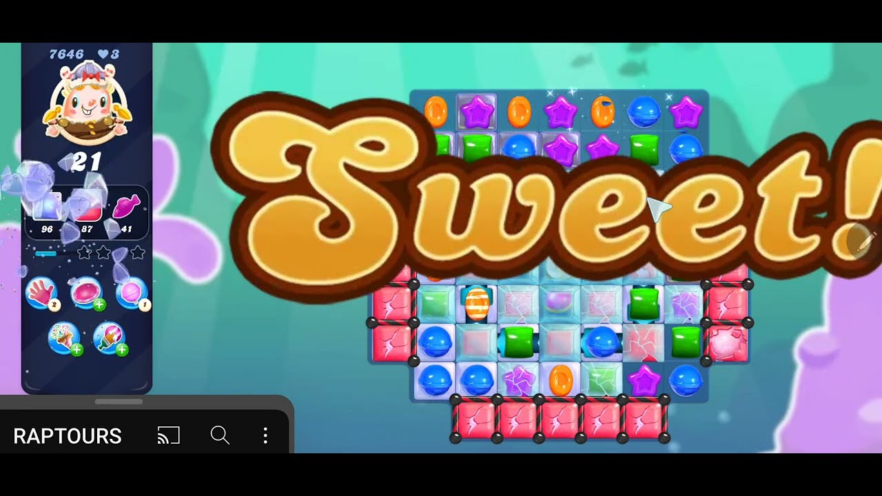 Candy Crush Saga Level 7646 NIGHTMARISHLY HARD Passed on First Try ...