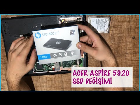 Eski Laptopunu atma SSD tak / Acer Aspire 5920 SSD Değişimi /Kolay SSD Değişimi/HP S600 SSD