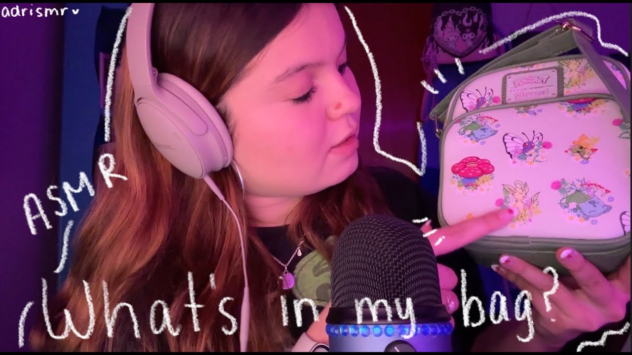 my first asmr video | whats in my bag! - YouTube