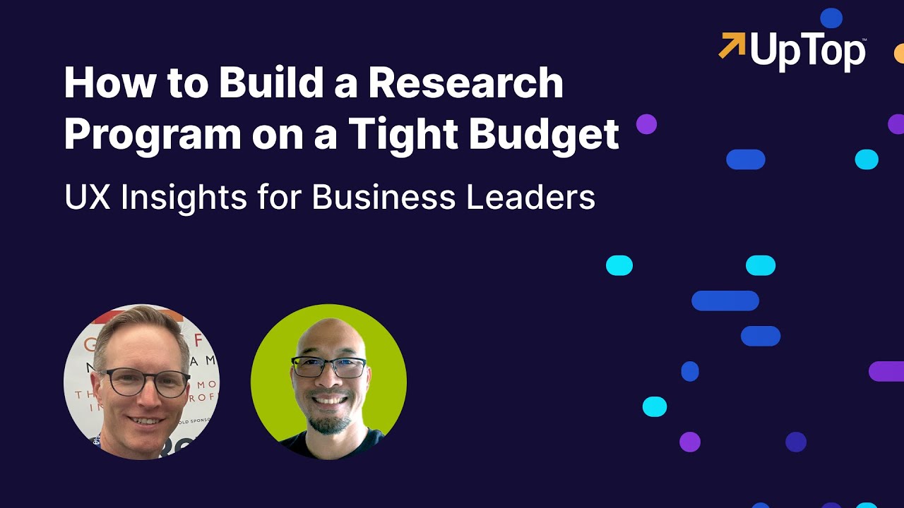 How to Build a Research Program on a Tight Budget - YouTube