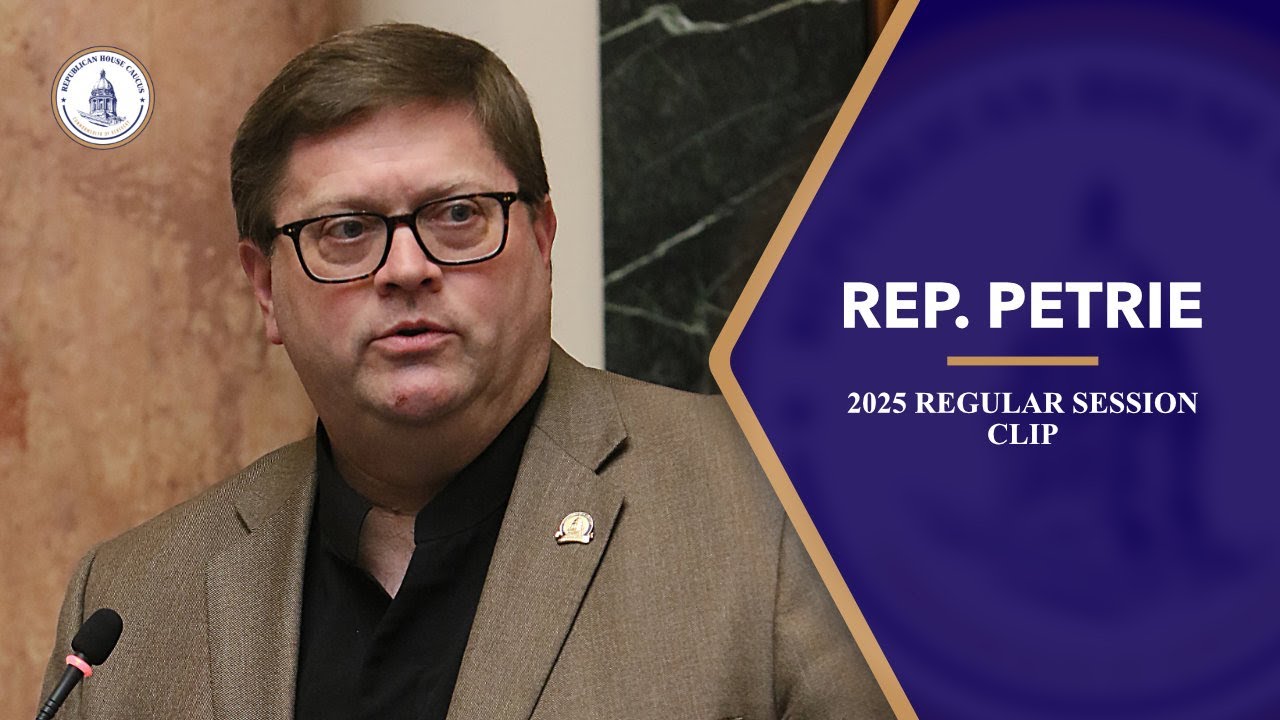 2025 Regular Session - Day 3 - HB 1, Rep. Jason Petrie - YouTube