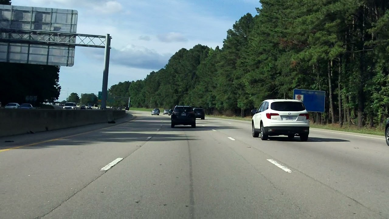 Interstate 87 - North Carolina (Exits 1 to 7) northbound - YouTube