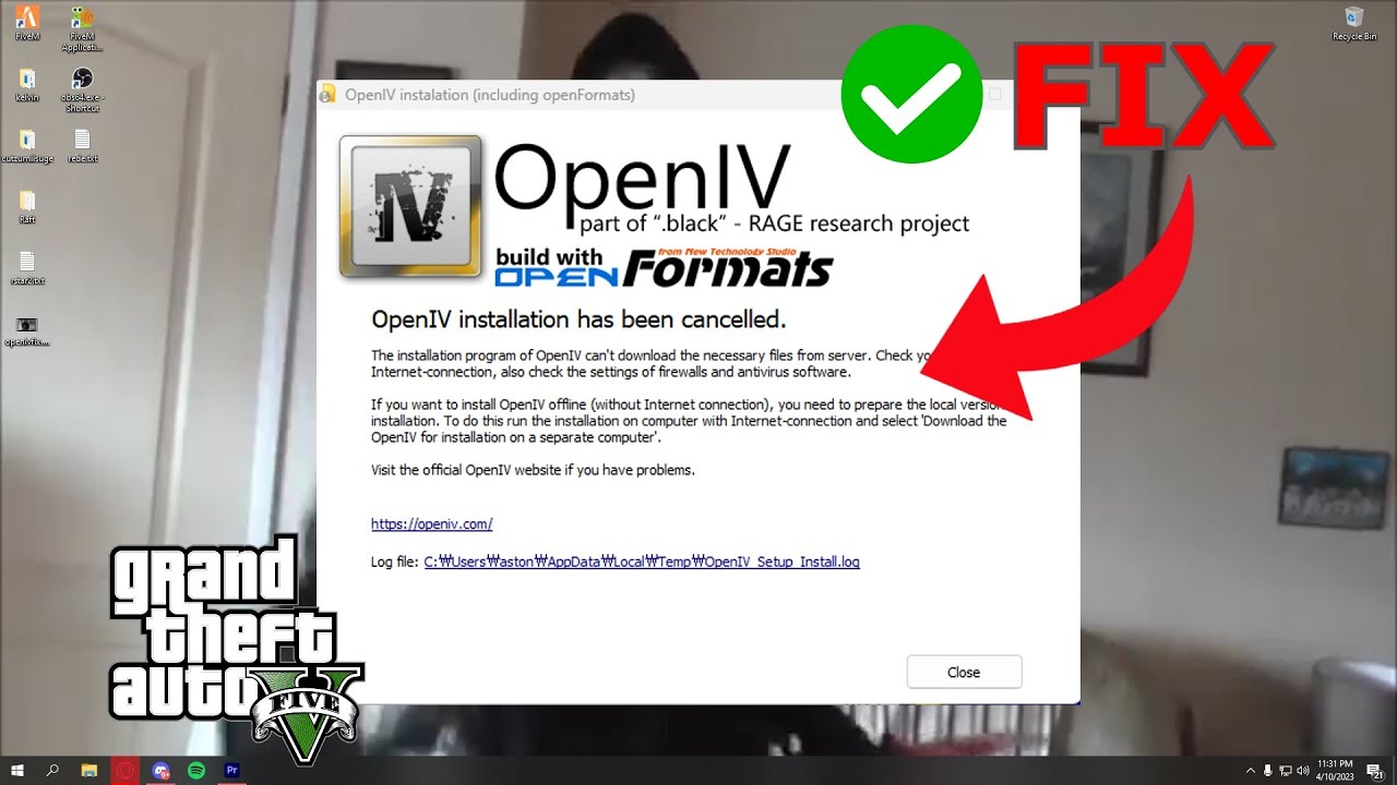 OpenIV (FIX) | This site can’t be reached! OpenIV installation has been ...