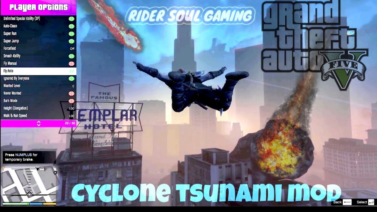 GTA 5 MOD GAMEPLAY METEOR DROPS WORLDS END - YouTube