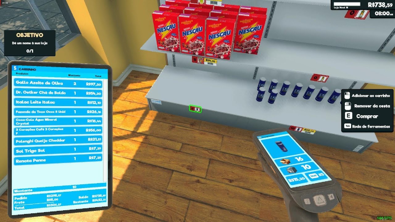 nova atualização comprar diretamente com tablet Supermarket Simulator ...