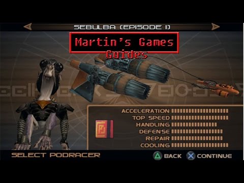 How to unlock Sebulba (Episode 1) in Star Wars Racer Revenge - YouTube