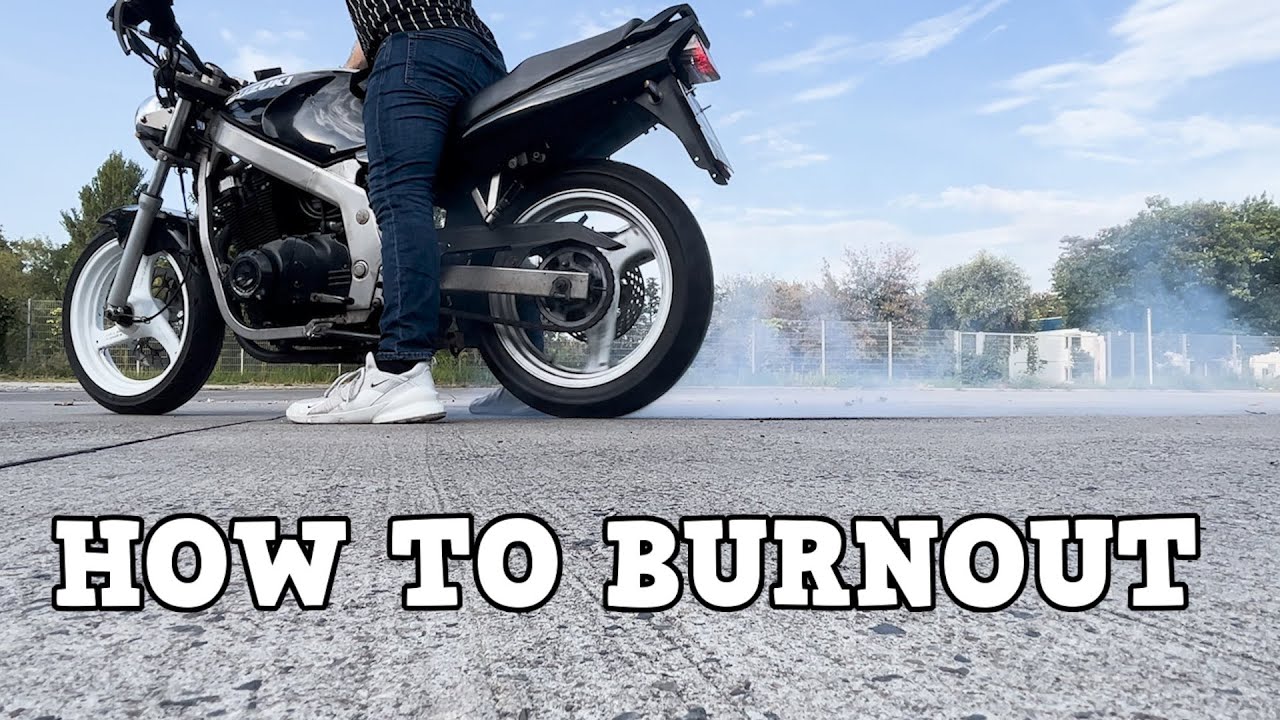 WIE FUNKTIONIERT EIN BURNOUT MIT DEM BIKE? | How to dicken Burnout ...