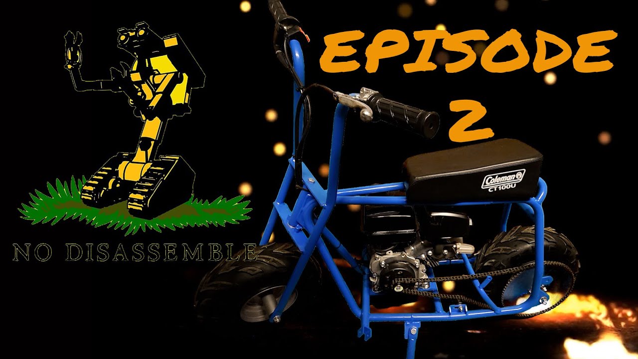 CT100U mini bike race build -full disassembly - YouTube