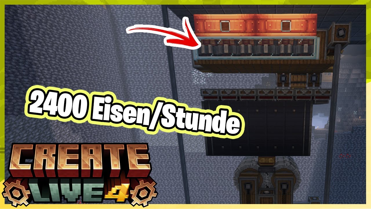 2400 Eisen pro Stunde | Minecraft Create Live 4 | 07 | #createlive4 ...