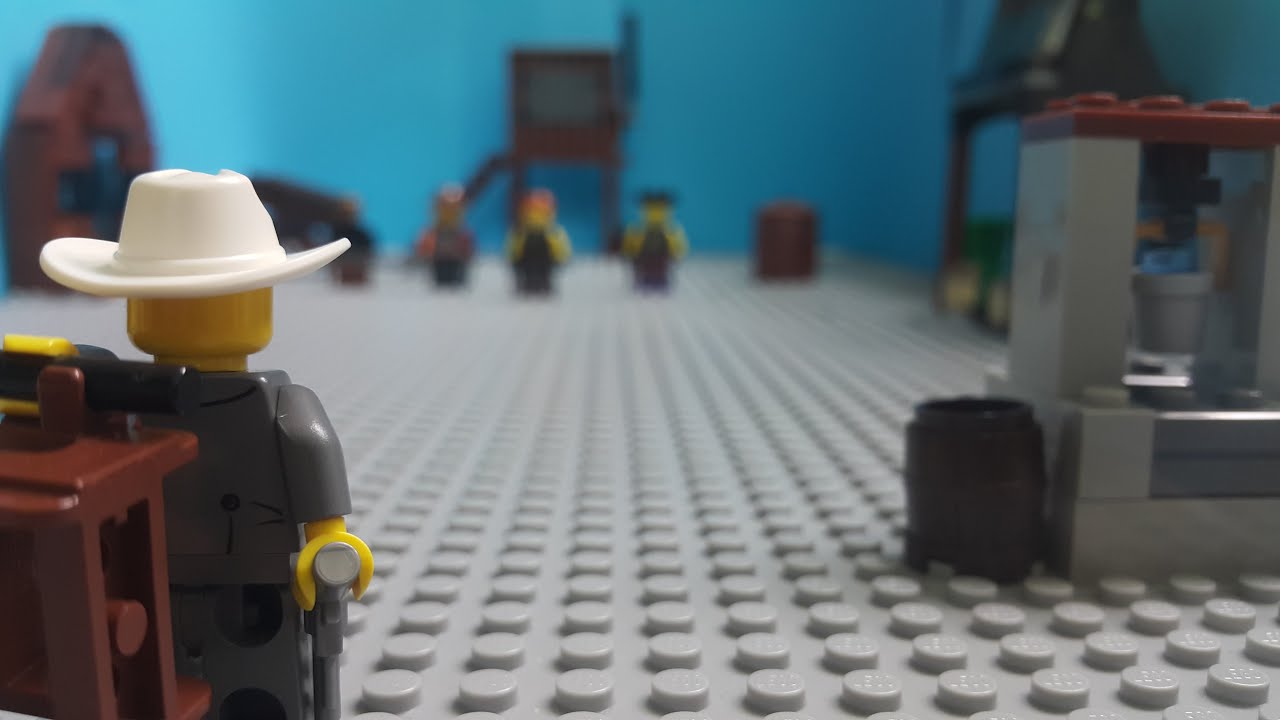 LEGO WESTERN Cowboy Duel (stop motion) - YouTube