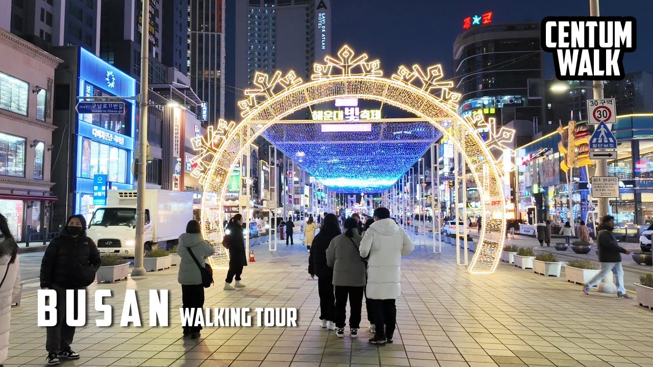 The 10th Haeundae Light Festival | Busan walking tour | korea ...