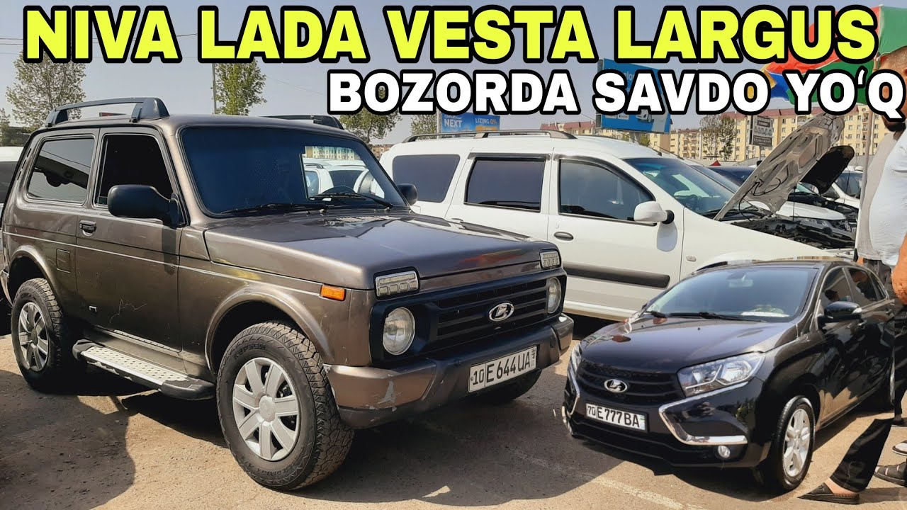 13 IYUN SERGELI MASHINA BOZORIDA 4 OYOQLI NIVALAR LADA XRAY LADA ...
