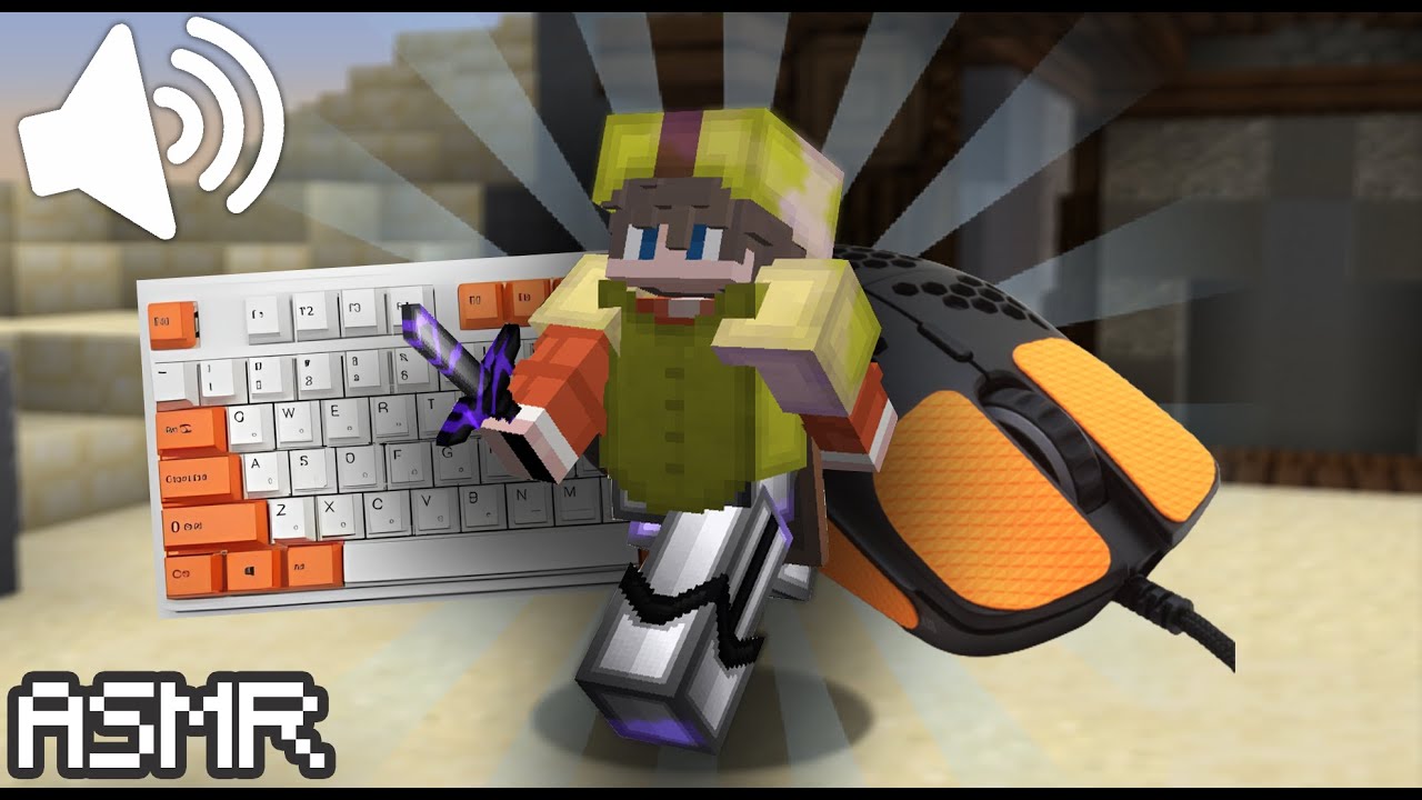 Keyboard and Mouse ASMR | Minecraft Bedwars | Pika Network | - YouTube