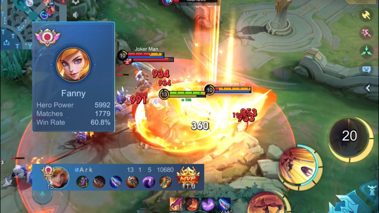 THE ART OF STRAIGHT CABLE ( DOUBLE DAMAGE ) 💀💀 FANNY GAMEPLAY - MLBB - YouTube