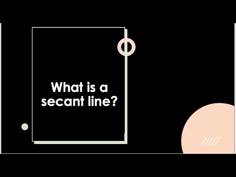 05 What is a secant line? SD 480p - YouTube