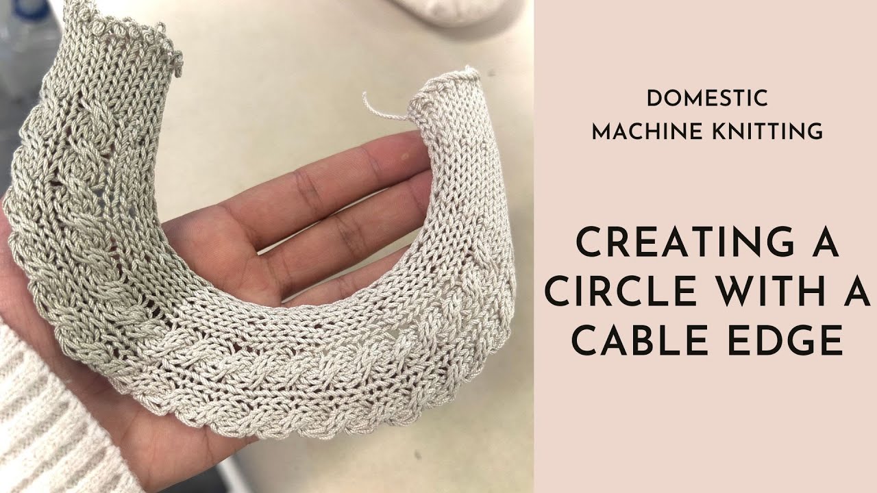 Machine knitting - creating circles - YouTube