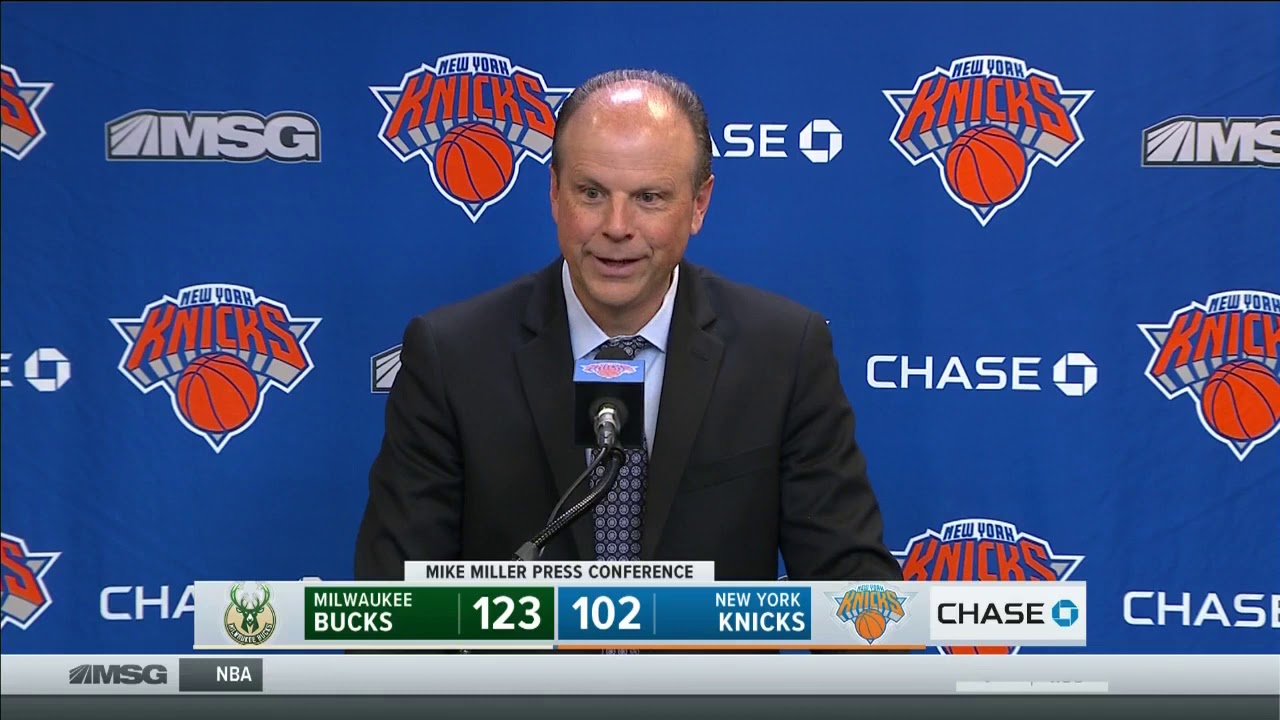 Coach Miller Addresses the Media After Knicks' Loss to Bucks - YouTube