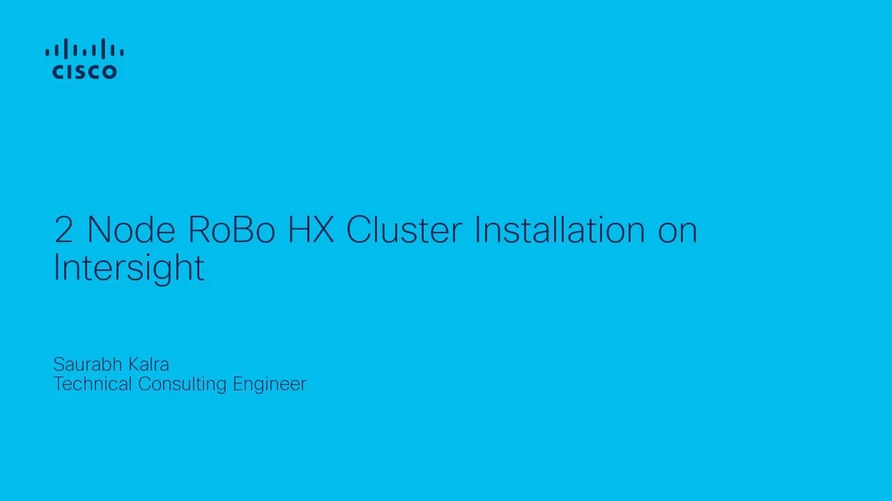 How to Install a Hyperflex 2-Node RoBo Cluster | Simplified Setup for ...
