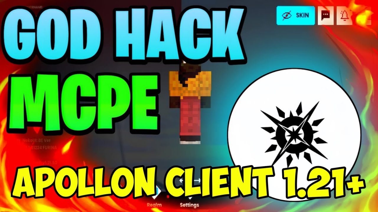 Best God Hack Client For MCPE 1.21.60| Apollon Client MCPE 1.21+/1.21.60 - YouTube