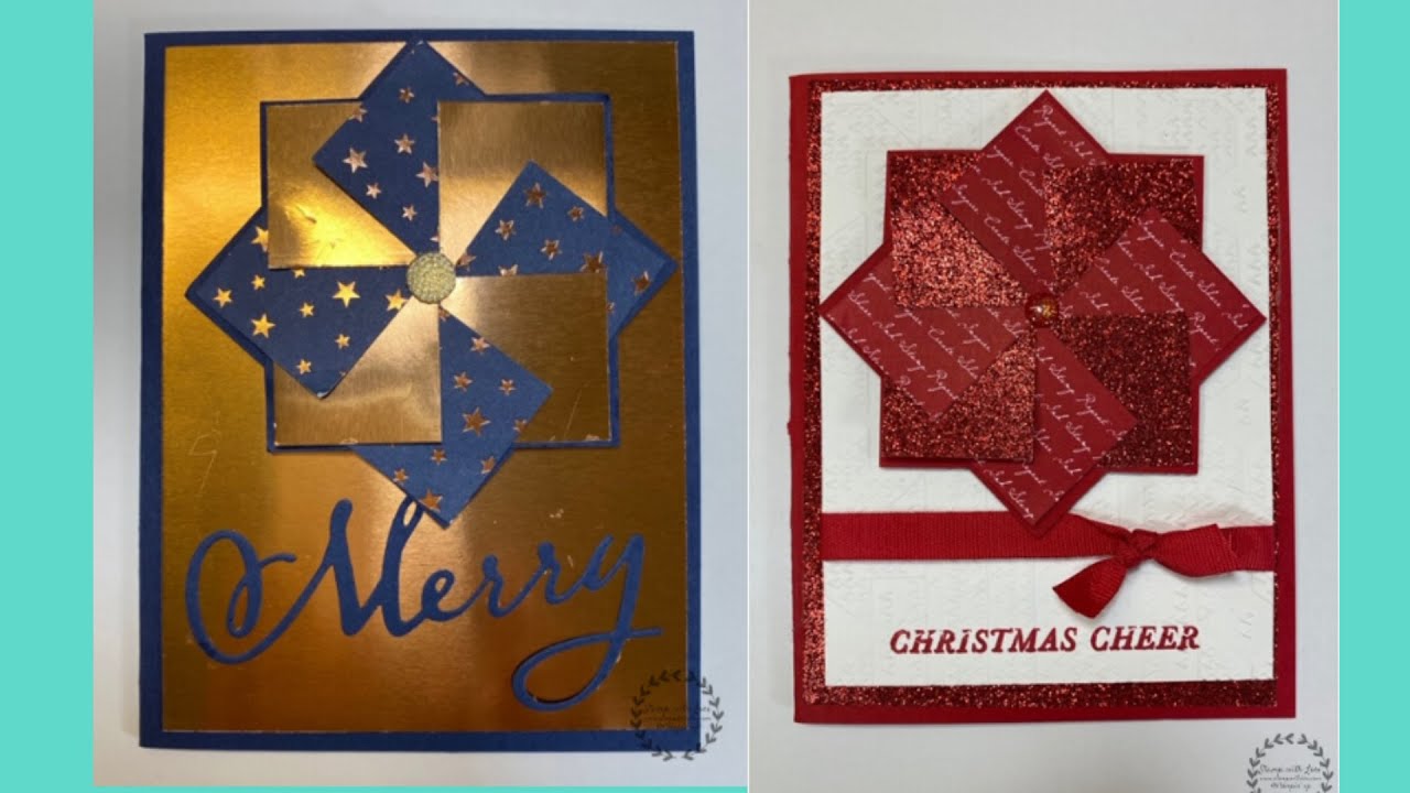 Pinwheel Card | Pinewheel Card Tutorial | Simple Pinewheel Card | Easy ...