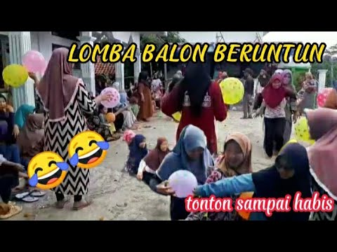 BALON BERUNTUN//LOMBA EMAK EMAK GAK KALAH SERU - YouTube