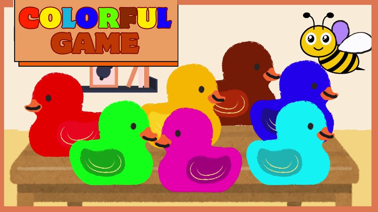 Play and Learn | Guess the Color of the Duck! | Fun Colorful Cartoons ...