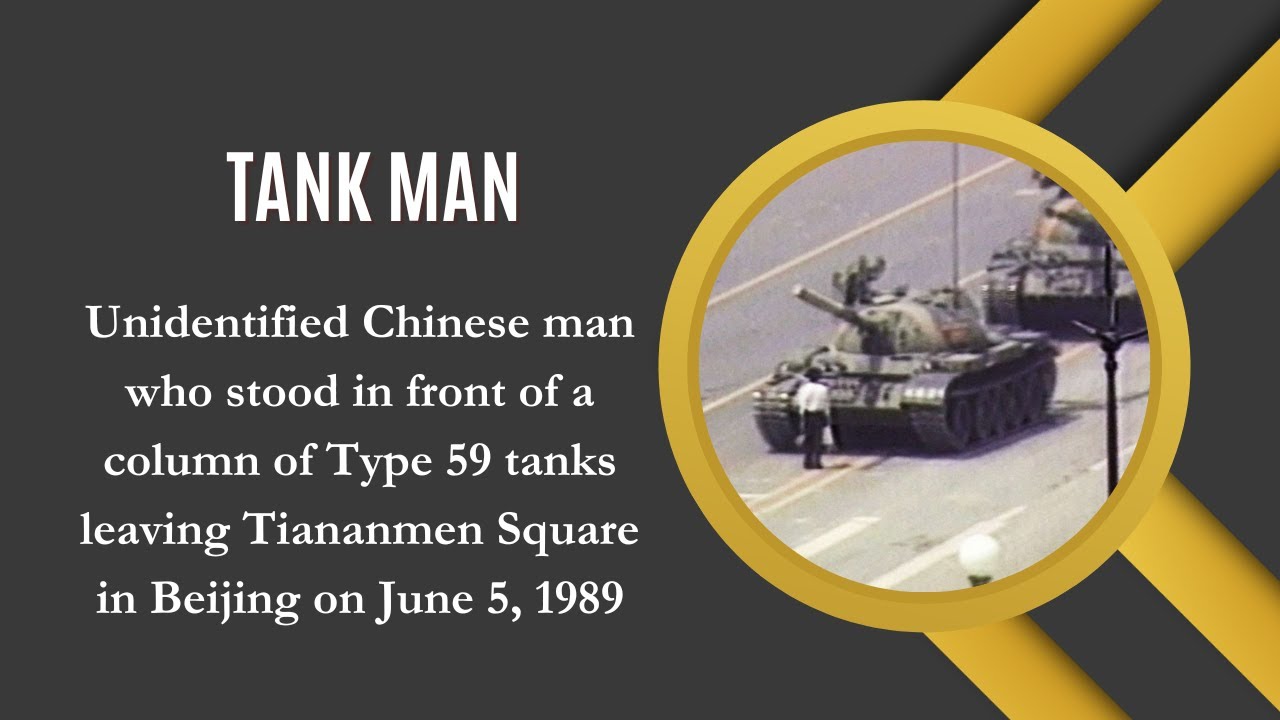 Tank Man- A man who stood fearlessly against injustice. - YouTube